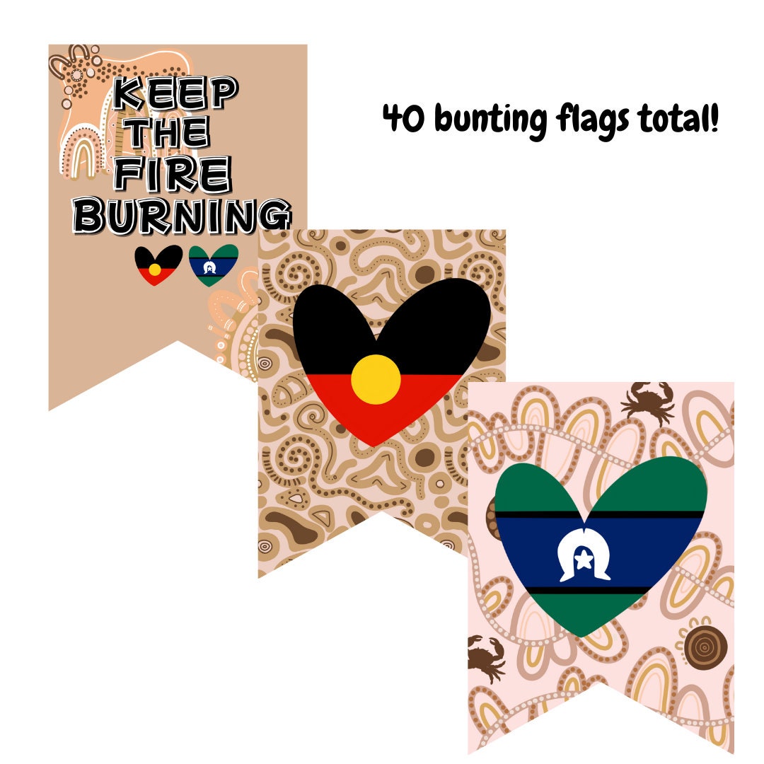 NAIDOC Week Indigenous Pink Bunting Classroom Preschool Daycare ...