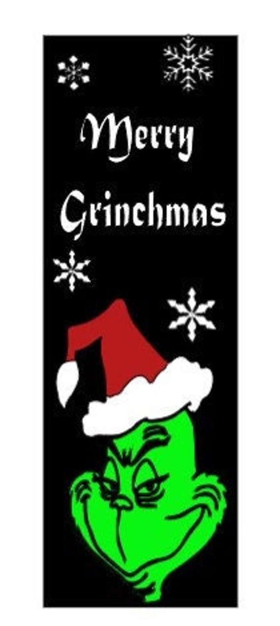 Grinch Plank Wooden Sign 18 X 6 1/4 Inches. Can Add Name to - Etsy