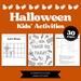 30 Halloween Kids Activity and Coloring Pages - Instant Digital ...