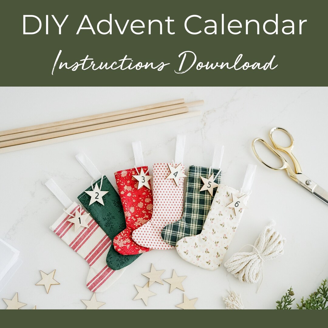 DIY Heirloom Advent Calendar Instructions Digital Download - Etsy