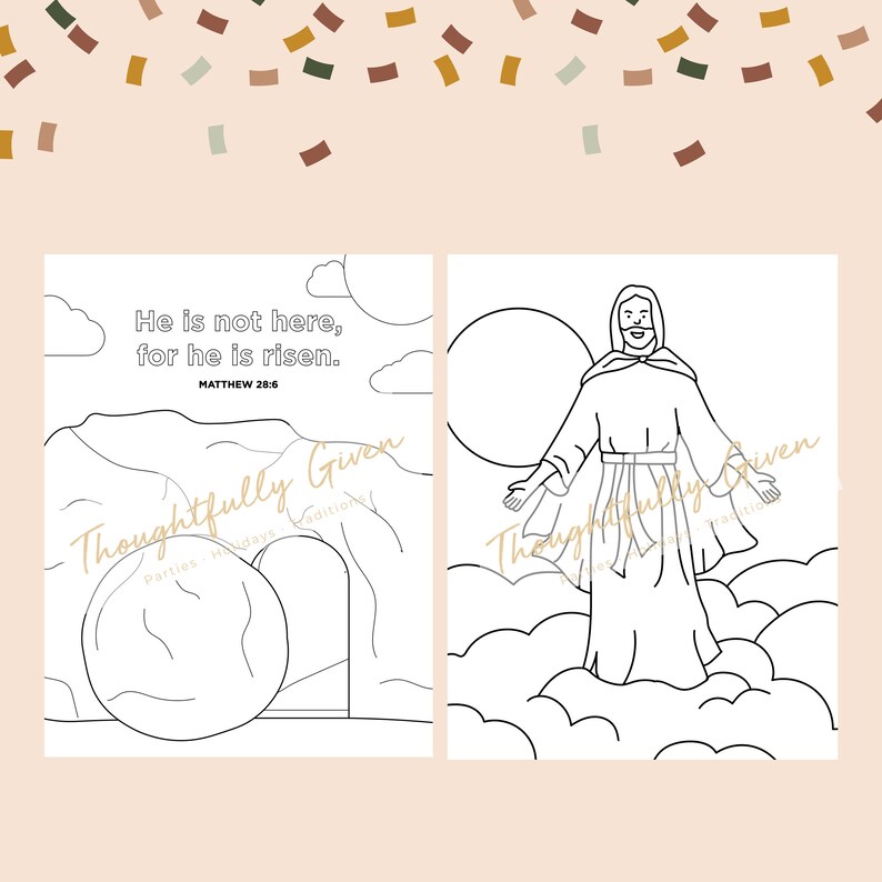 Christian Easter Activity Pack, Christian Poloring Pages, Christian ...