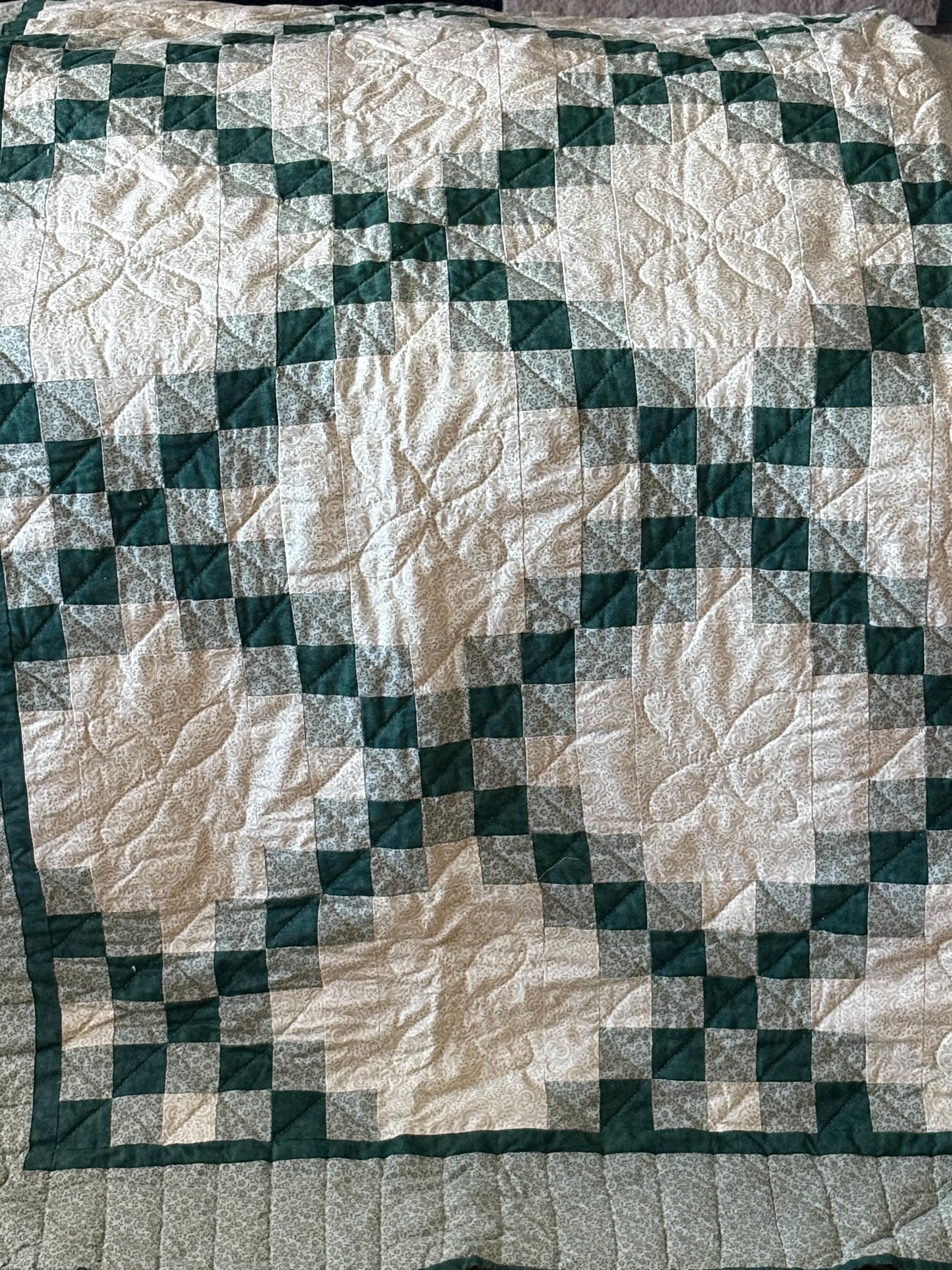 Triple Irish Chain Queen Sized Handmade Quilt - Etsy