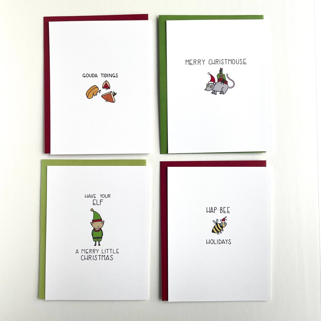 Holiday Pun Cards! Holiday Bundle 4 - Etsy