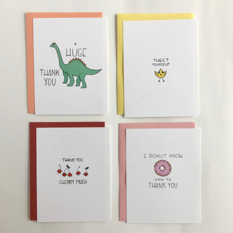 Pun Cards! Thank You Bundle - Etsy