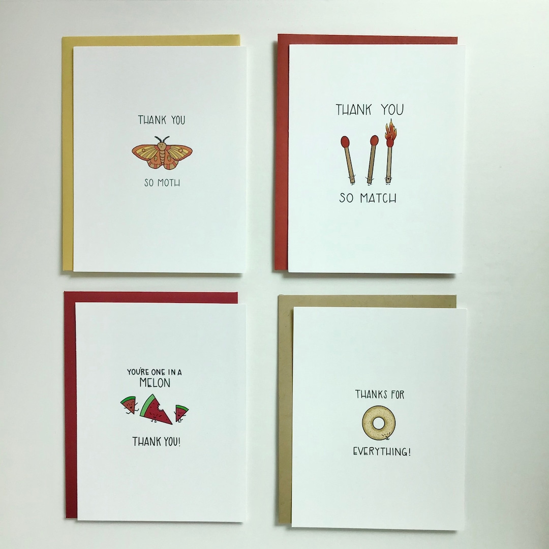 Pun Cards! Thank You Bundle 3 - Etsy