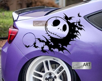 Nightmare Skeleton Jack Vinyl Car Decal - Etsy