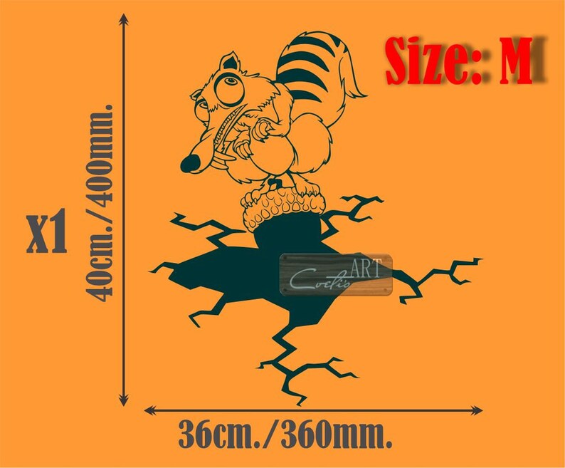 Ice Age Crazy Squirrel Funny Van Camper Caravan Stickers Vinyl - Etsy