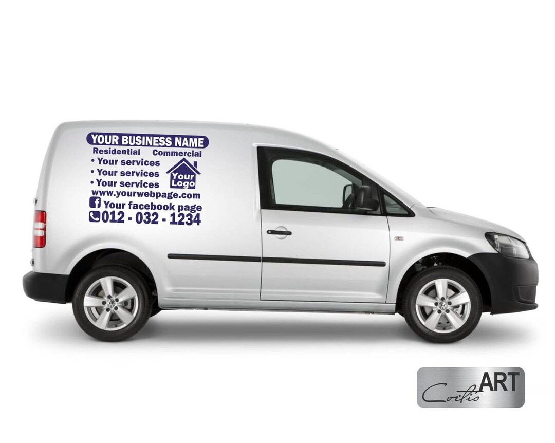 Custom Vinyl Decal Lettering for Van Truck Camper Caravan Business Sign ...