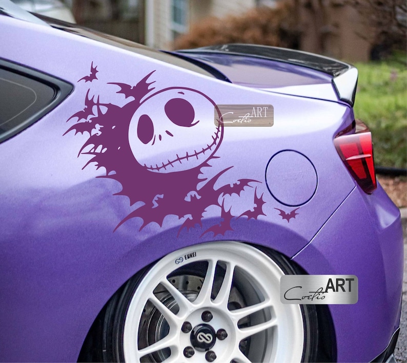 Jack Skellington Bats Car Decal: Nightmare Before Christmas for Jeep ...