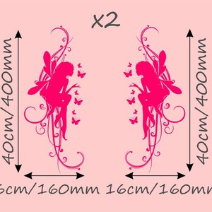 X2 Large Fairies Fairy Butterflies Elf Car Sticker Van Camper | Etsy