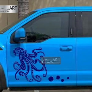 Octopus With Bubbles Sticker Car Van Stickers Truck Camper Caravan ...
