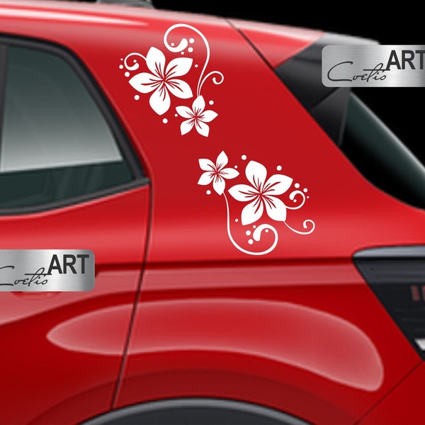 Floral Car Decals - Etsy