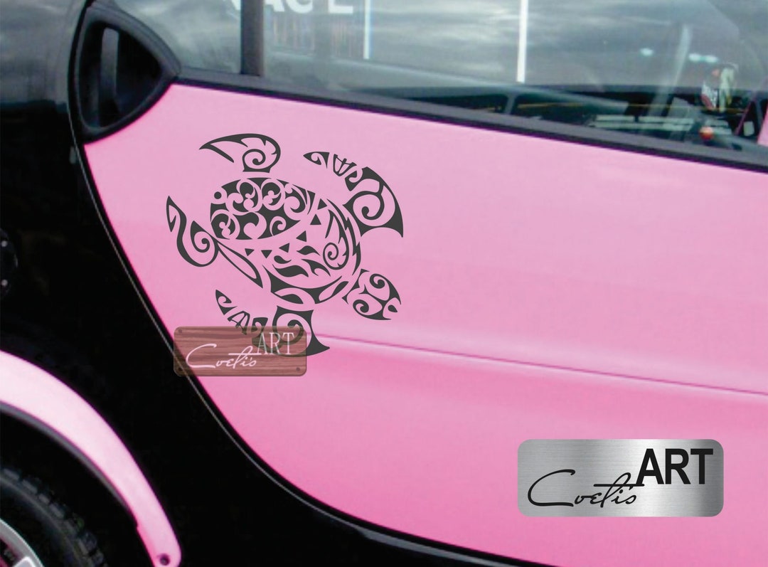 MAORI Turtle Sea Turtle Tatto Tribal Car Sticker Van Camper Caravan ...