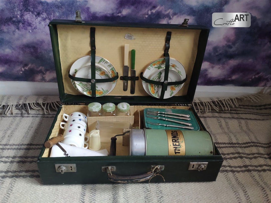 Rare Vintage 4 Person Brexton Picnic Set 1920s/1930s Retro Camping ...