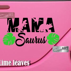 Custom MAMA Saurus Car Sticker Van Kemper Caravan Decal Vinyl Campervan ...