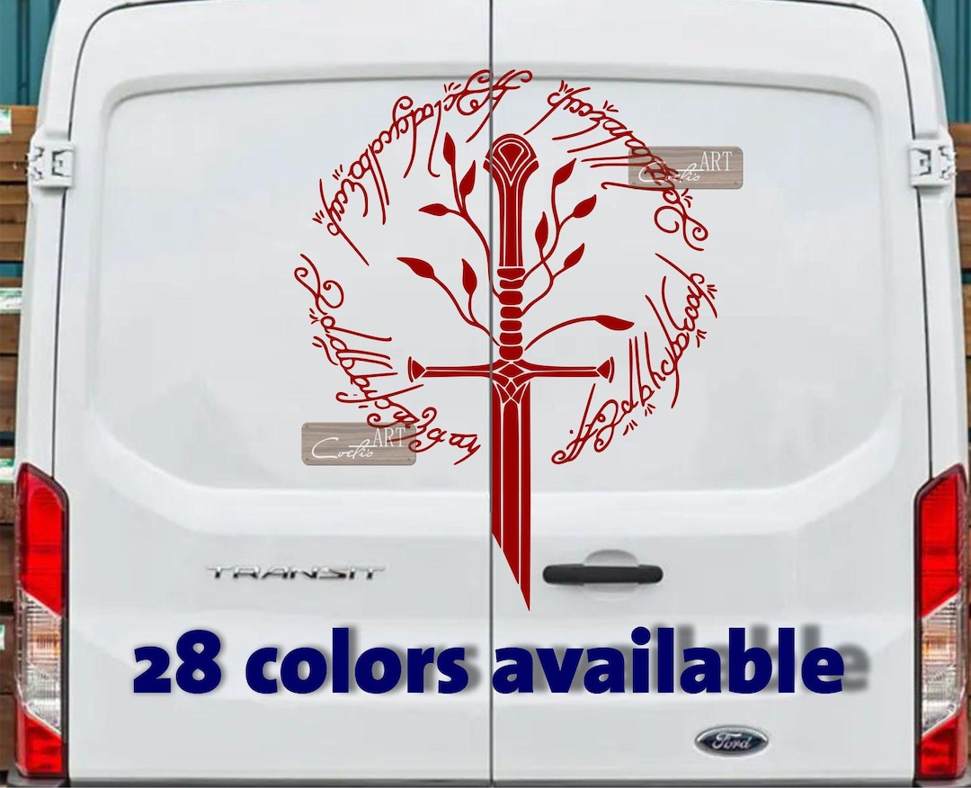 Auto the Lord of the Rings, Tolkien Car Stickers Van Jeep Campervan RV ...