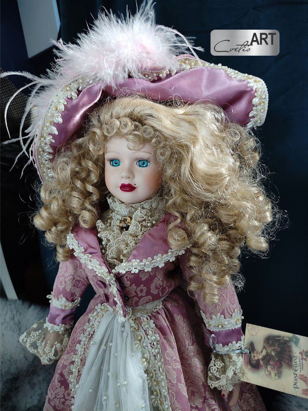 Large Lovely Vintage Porcelain Victorian Doll Heirloom Doll - Etsy