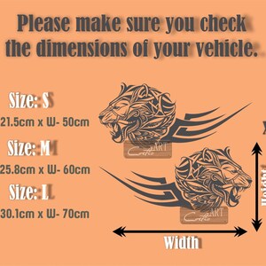 Set Maori LION the King of Animals Sticker Car Van Stickers Truck ...