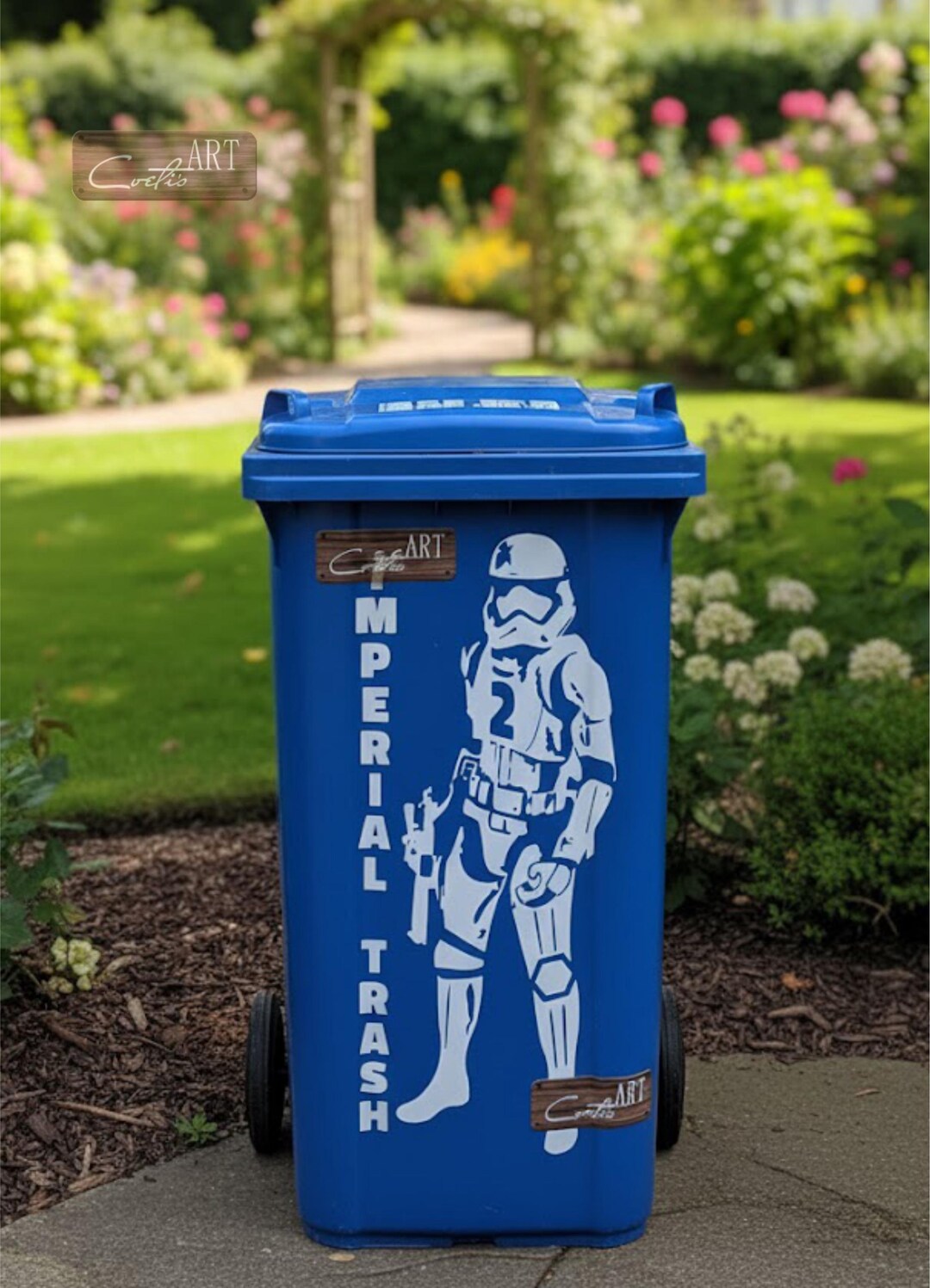 Star Wars Imperial Stormtrooper Wheelie Bin Decal: Custom Number Vinyl ...