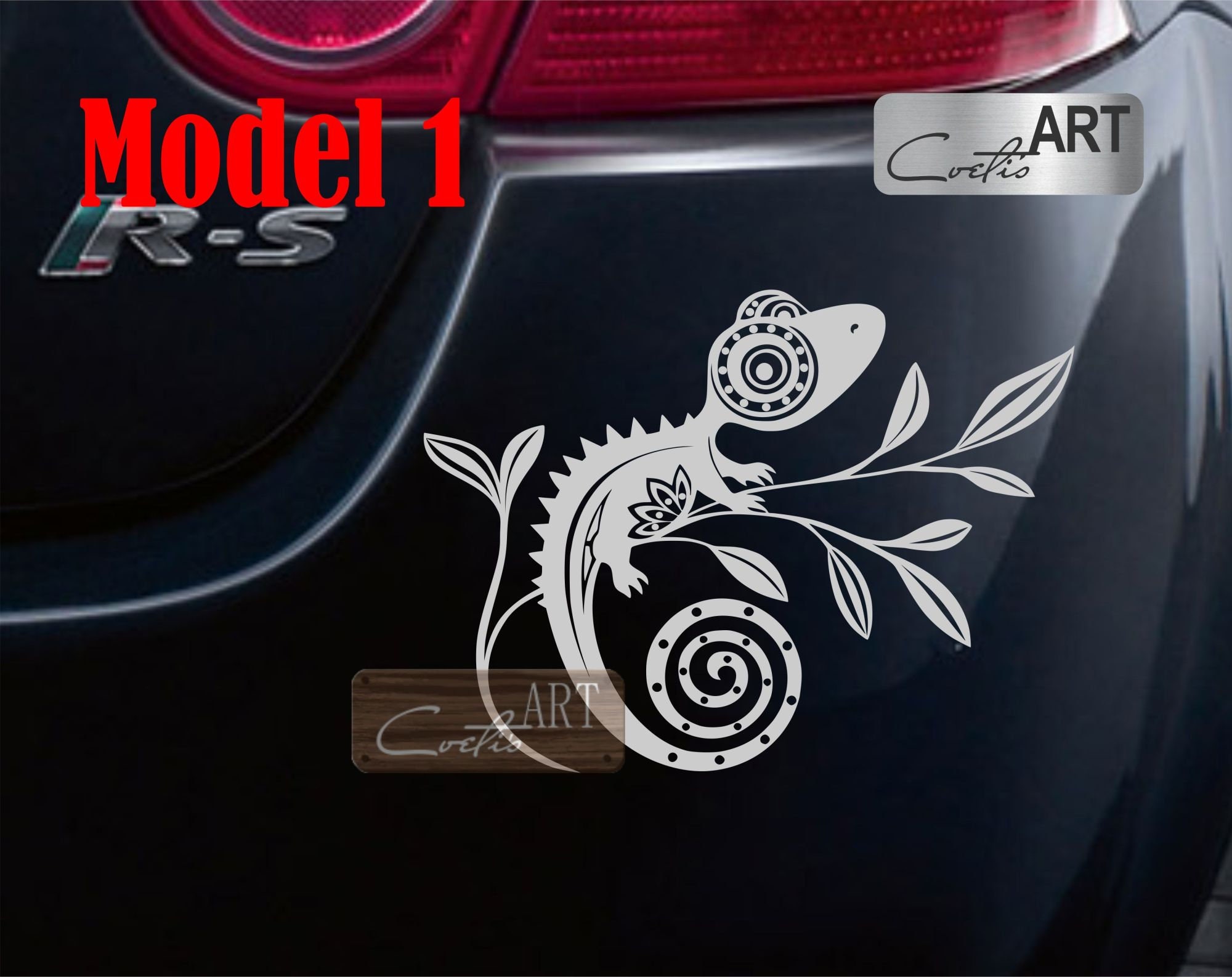 MAORI Chameleon Left or Right Tattoo Tribal Car Sticker Van - Etsy