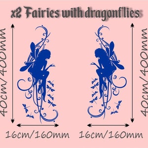 X2 Large Fairies Fairy Butterflies Elf Car Sticker Van Camper - Etsy