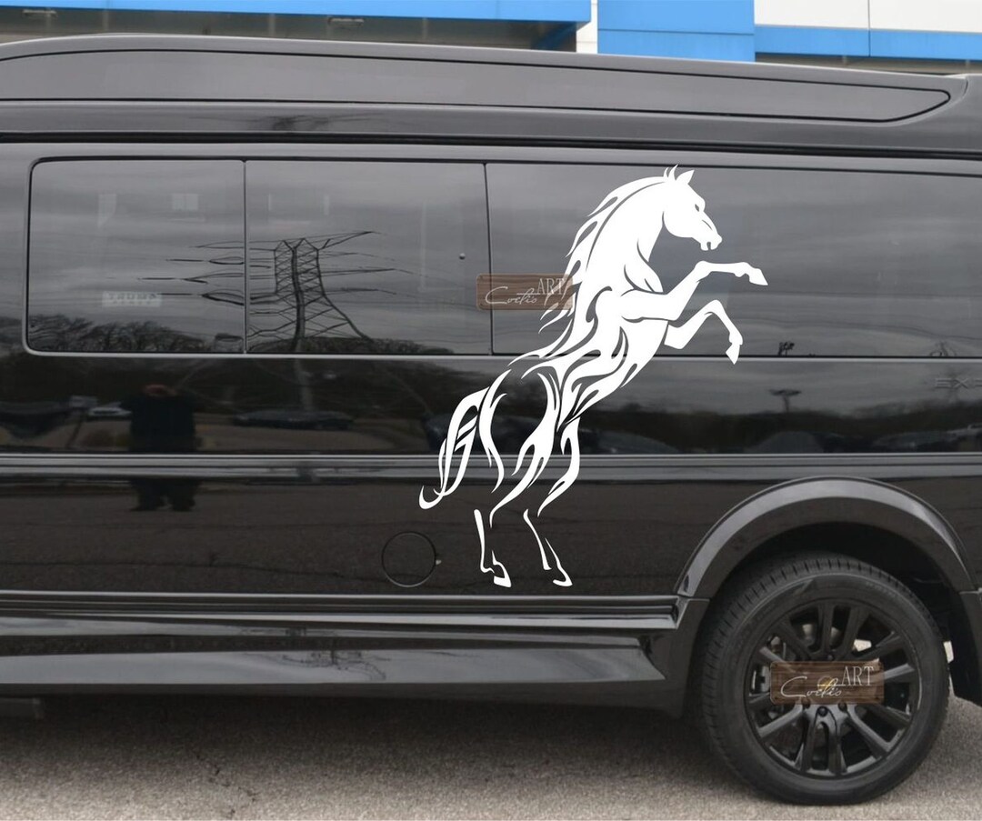 Set Stallion Horses Car Decal Sticker: Auto Vinyl Jeep, Van, RV Camper ...