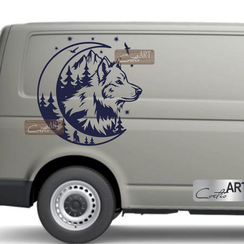 Wolf Van Stickers - Etsy UK
