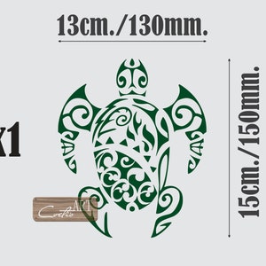 MAORI Turtle Sea Turtle Tatto Tribal Car Sticker Van Camper Caravan ...