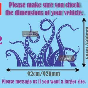Auto Set X2 Octopus Tentacles Sticker Car Van Stickers Truck Camper ...