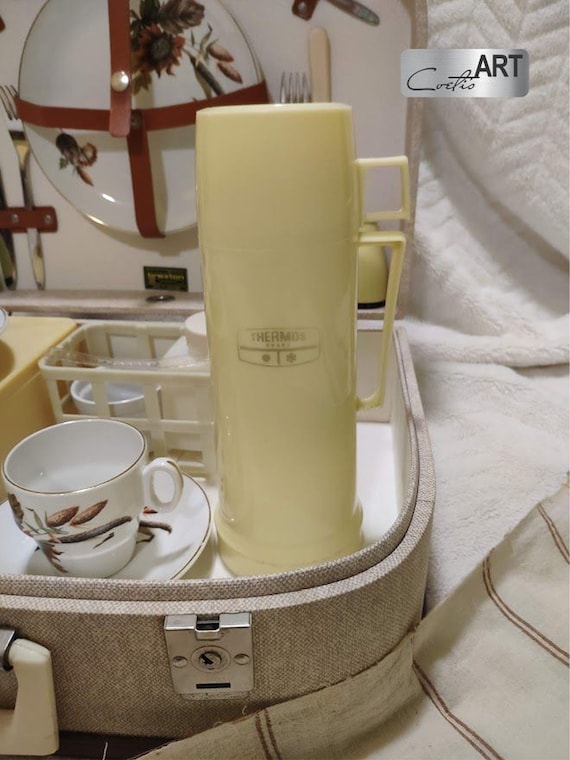 1950s/1960s Brexton picnic set for two, Suitcase, Old… - Gem