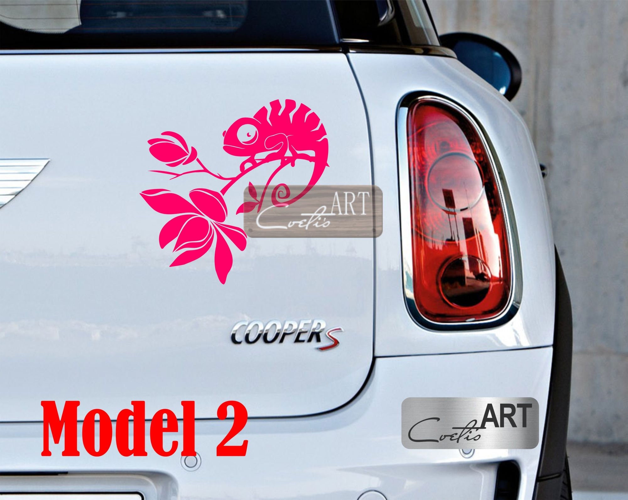 MAORI Chameleon Left or Right Tattoo Tribal Car Sticker Van - Etsy