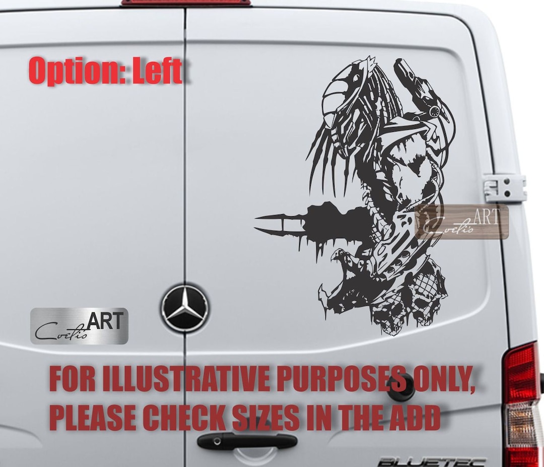 Alien the Predator Skulls A Foreign Soldier A Foreigner Sticker Van ...