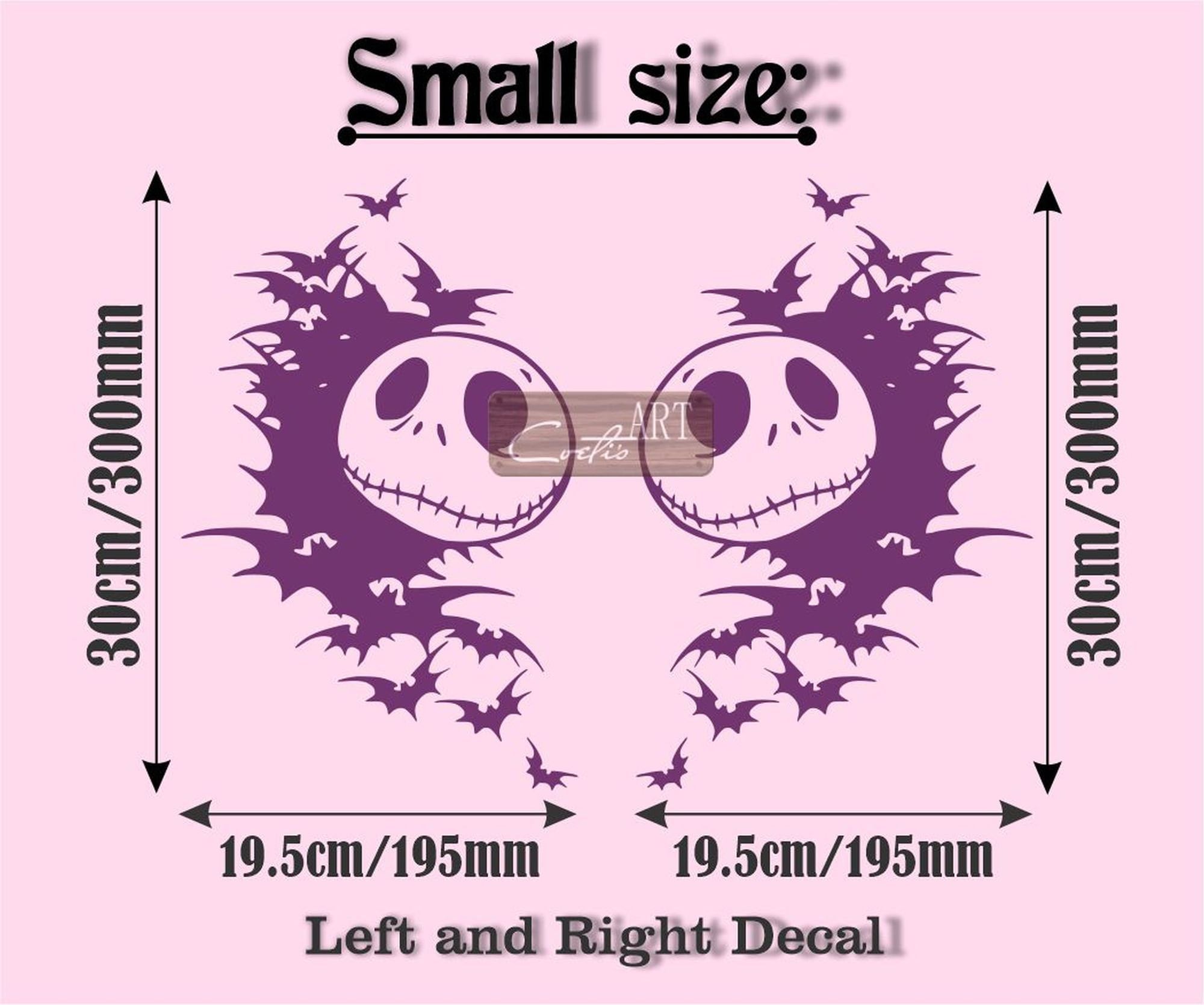 Jack Skellington Bats Car Decal: Nightmare Before Christmas for Jeep ...