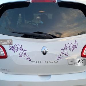 Set Lily Flowers Car Decal: Floral Auto Jeep, Van, Camper Stickers - Etsy