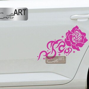 Set Rose Tattoo Flowers A Pair of Roses Car Sticker Van Stickers Decal ...