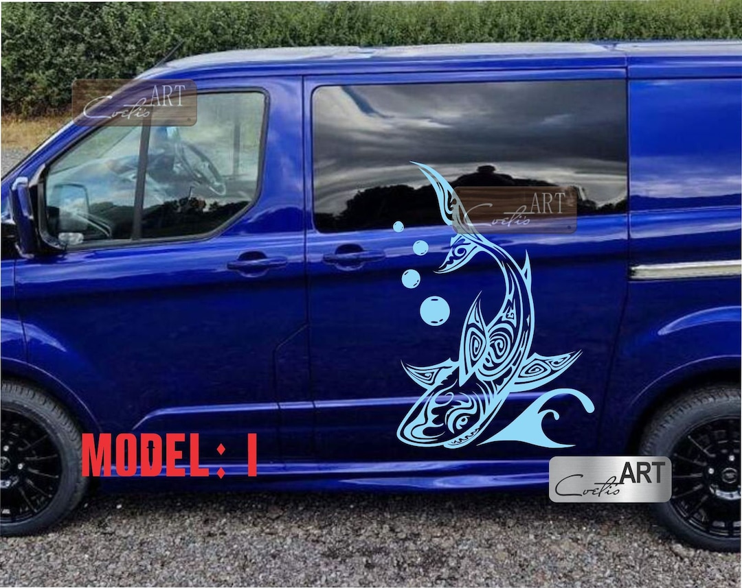 Set A Shark Bubbles Sticker Van Truck Camper Juip Decal Vinyl Choice ...
