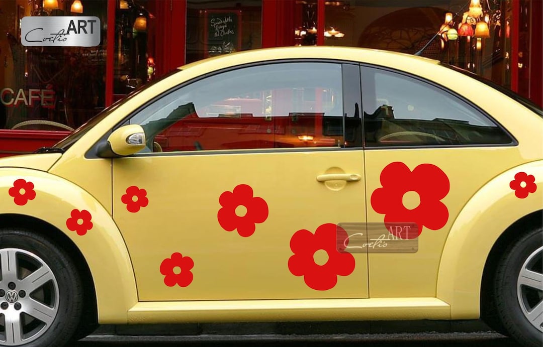 X16 Set Large Floral Flowers Daisies Car Sticker Van Stickers Vinyl ...