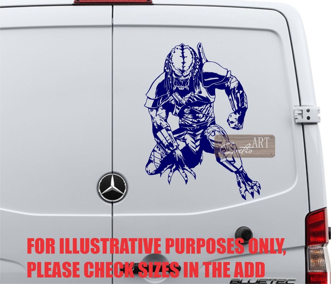 Alien the Predator A Foreign Soldier A Foreigner Humanoid Sticker Van ...