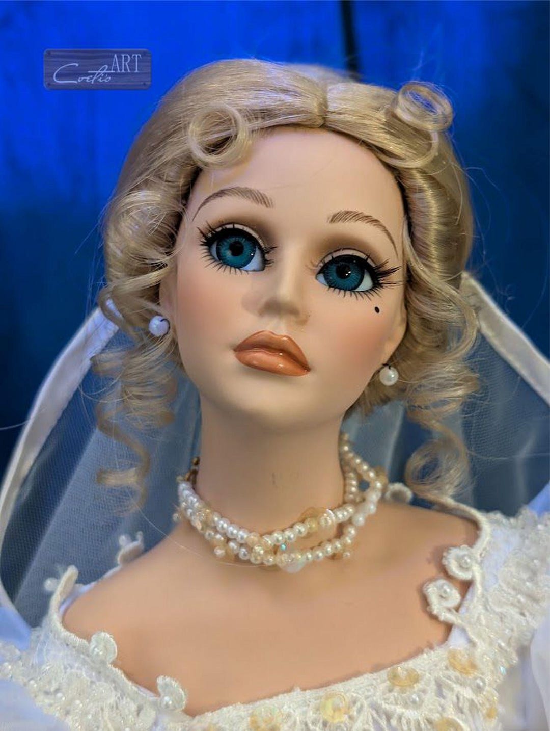 Vintage Alberon Porcelain Doll: Bride Victorian 'christie' Wedding ...