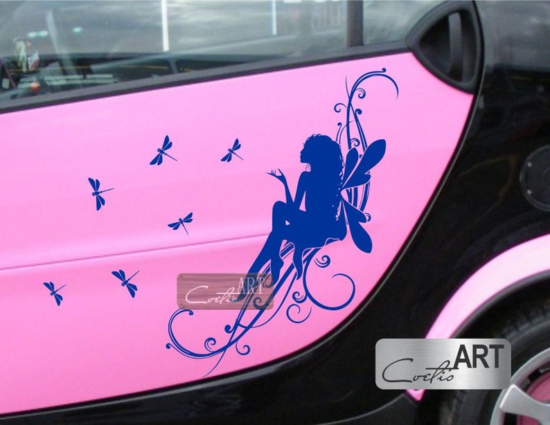 Fairy & Butterfly Car Decal: Vinyl Stickers for Jeep, Van, Camper, Shop ...