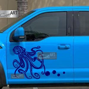 Octopus With Bubbles Sticker Car Van Stickers Truck Camper Caravan ...