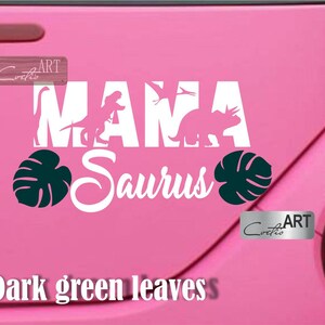 Custom MAMA Saurus Car Sticker Van Kemper Caravan Decal Vinyl Campervan ...