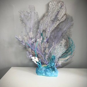 Nautical Home Decor, Sea Fan, Natural White Sea Fan, Coastal Home Decor ...