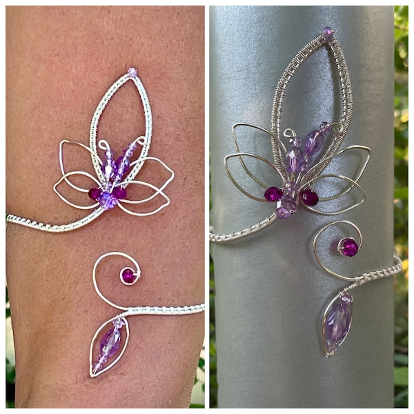 Silver Arm Cuff - Etsy