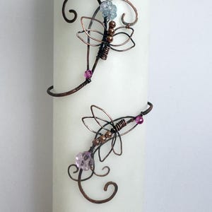 Moth Ankle Bracelet for Women Boho, Wire Wrapped Butterfly Anklet ...