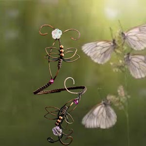 Moth Ankle Bracelet for Women Boho, Wire Wrapped Butterfly Anklet ...