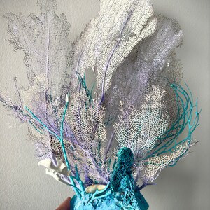Nautical Home Decor, Sea Fan, Natural White Sea Fan, Coastal Home Decor ...
