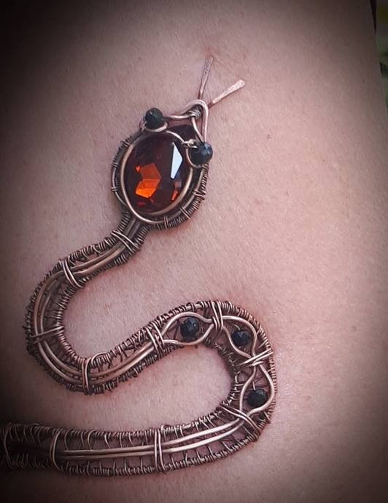Anklets for Women Boho Snake Anklet Wire Wrapped Copper - Etsy
