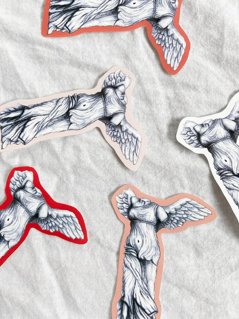 Goddess Nike Waterproof Vinyl Stickergreek Mythology Stickerdie Cut ...