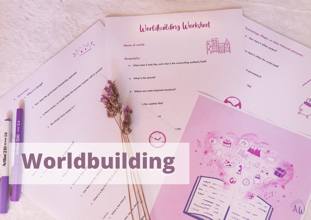 Worldbuilding Worksheet for Fiction Writers - Etsy